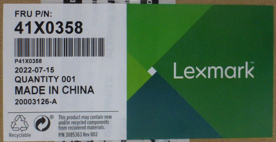 Lexmark 41X0358 ADF PICKUP ROLLER, NEW | eBay