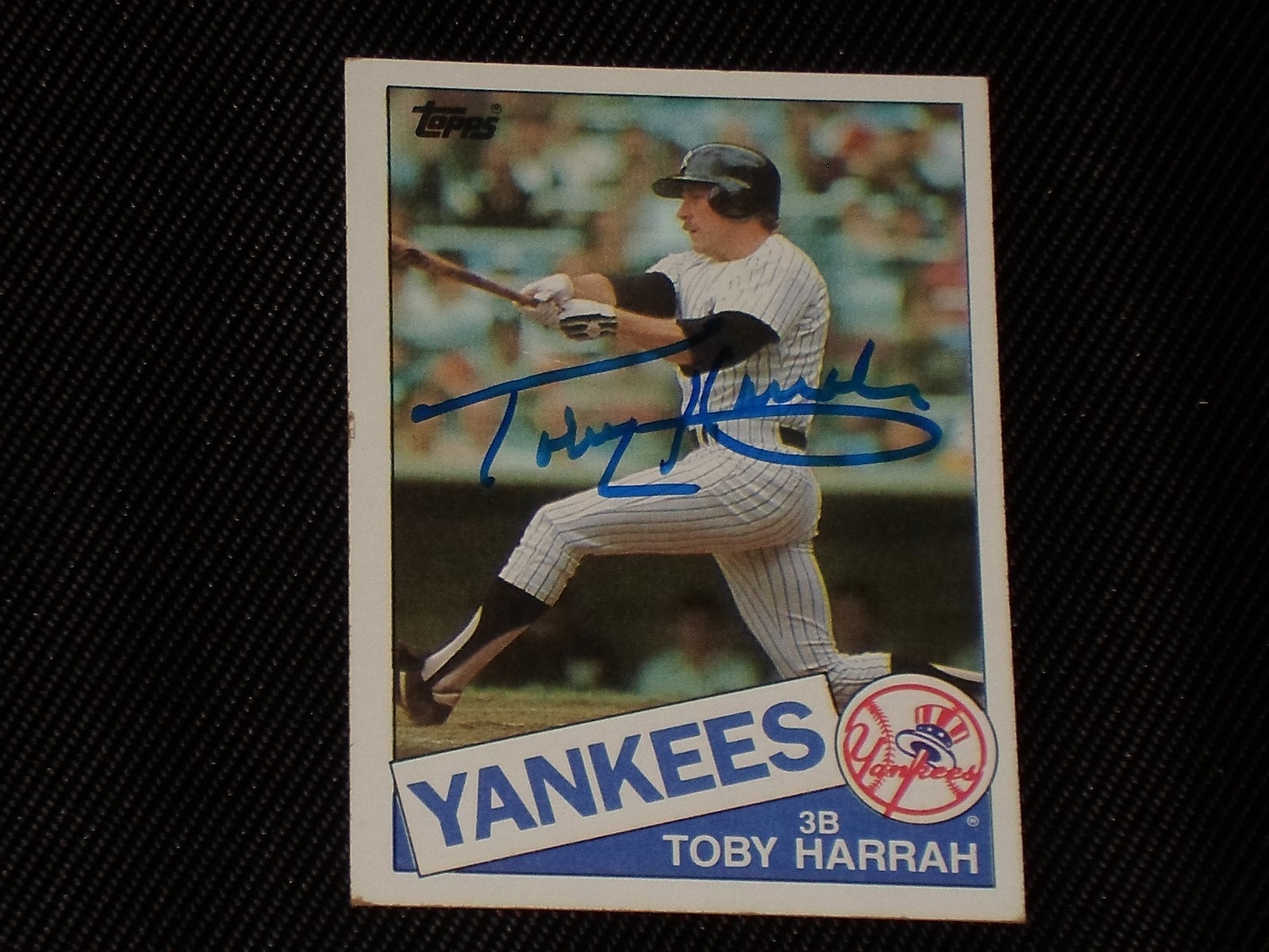 TOBY HARRAH 1985 TOPPS SIGNED AUTOGRAPHED CARD #94 NEW YORK YANKEES | eBay