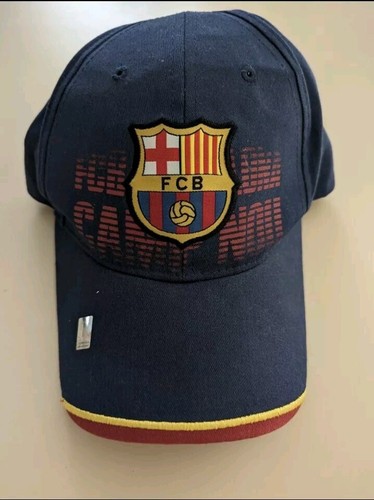 FCB FC Barcelona Navy Fan Ink Adjustable Cap Officially Licensed (New ...