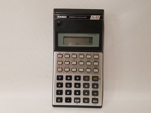 Retro Casio Fx-82 FX82 Super Fraction 10 DIGIT Calculator for sale ...