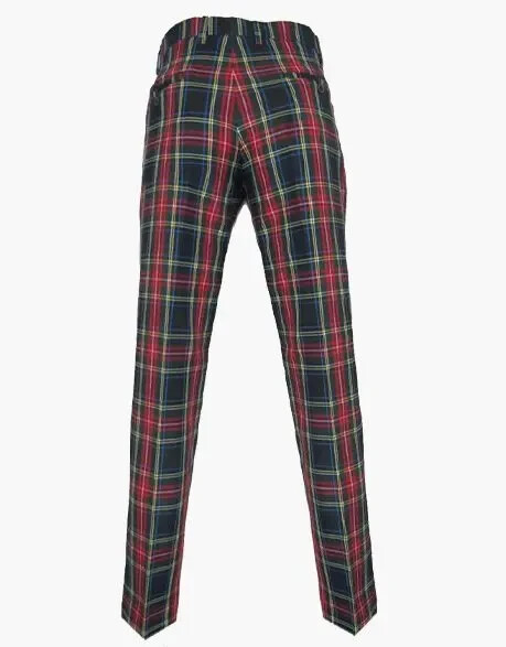 Men's Tartan Acrylic Wool Tartan Trousers Trews Golf Pant Scottish ...