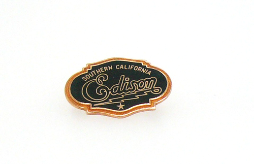 Vintage 10K Yellow Gold Enamel Pin Southern California Edison ...