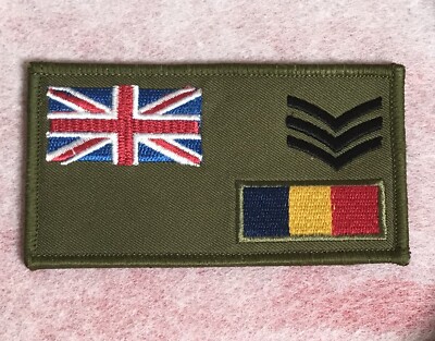 REME Army Zap Number Blood Group Rank Badge, LCPL CPL SGT STAFF WO1 WO2 ...