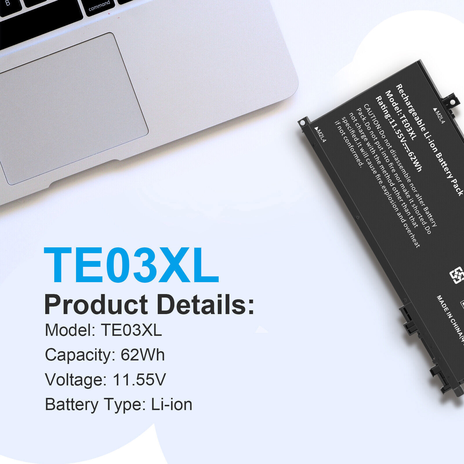TE03XL Battery For HP Omen 15-AX Pavilion 15-bc HSTNN-UB7A TPN-Q173 ...