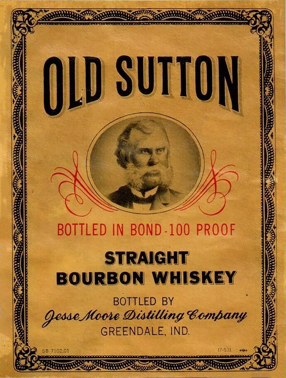 Old Sutton Bourbon Whiskey Ad Metal Sign FREE SHIPPING Bar Decor | eBay