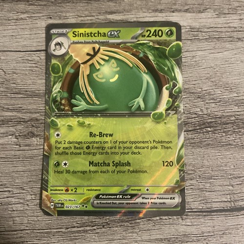 Pokémon TCG Sinistcha ex Scarlet & Violet-Twilight Masquerade 023/167 ...