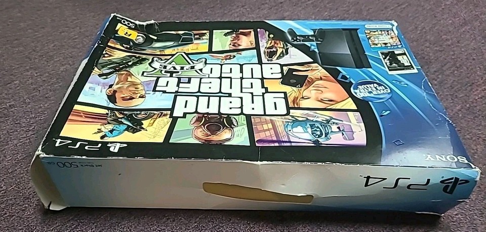 Sony PlayStation 4 GTA 5 V edition 500GB Box Cover PS4 (BOX ONLY ...