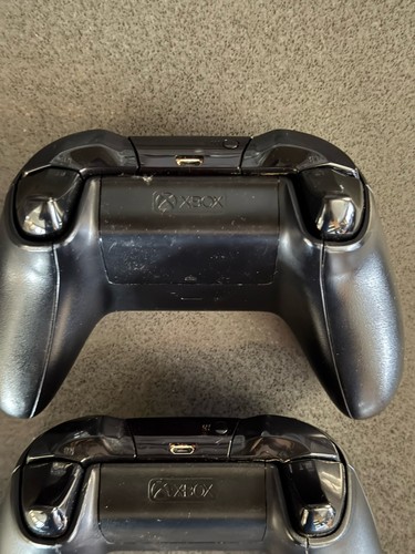 Set Of (2) Microsoft Xbox One Wireless Controllers Black Model 1537 | eBay