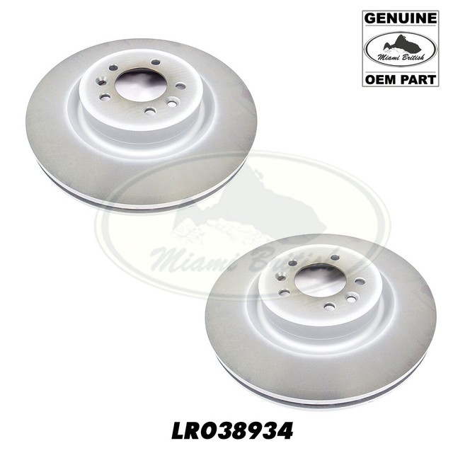 LAND ROVER FRONT BRAKE ROTOR DISC SET X2 RR SPORT RANGE ROVER LR0038934 ...