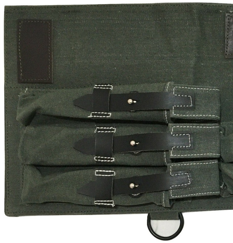 WW2 German MP SMG Carry Case - Repro Soldier Army Webbing Carrier Bag ...