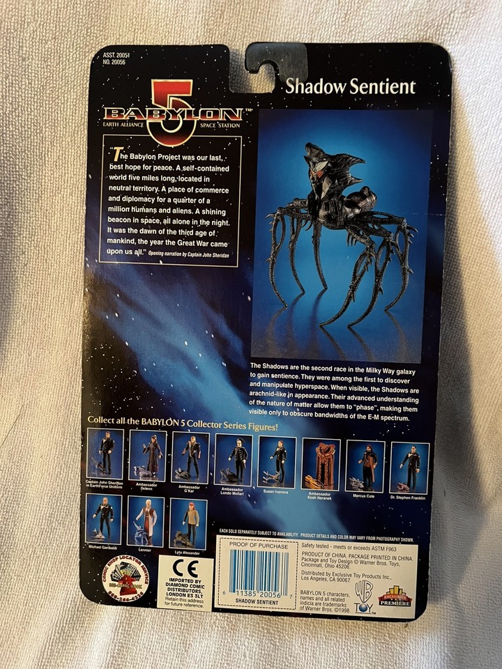 Rare Babylon 5 Shadow Sentient Previews Exclusive Figure - Factory ...
