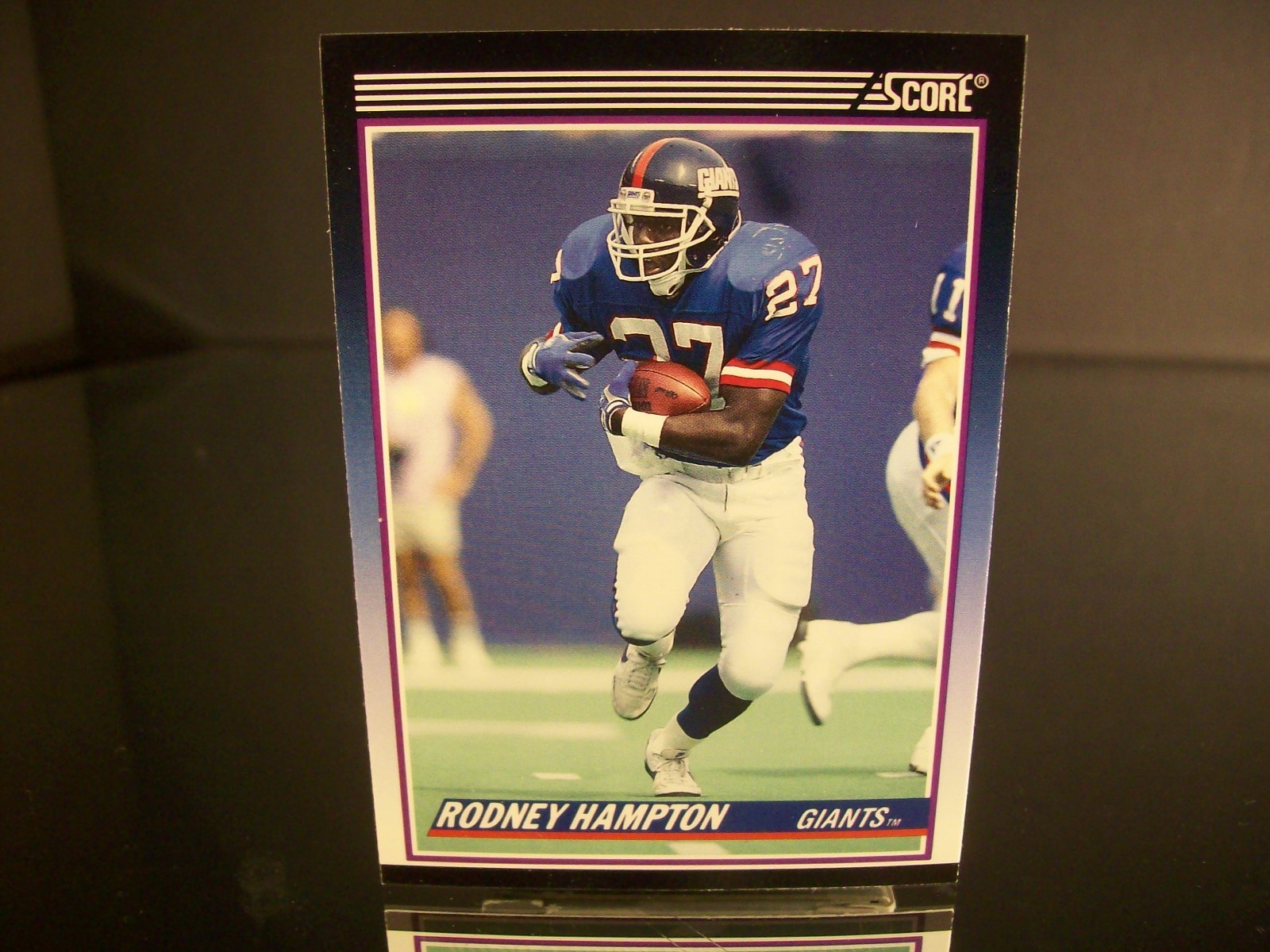 Rare Rodney Hampton Score 1990 Card #71T New York Giants NFL Football ...