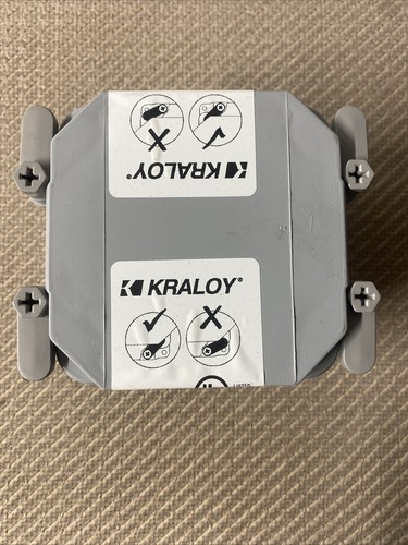 KRALOY 278301 JBX442 PVC JBX Electrical Junction Box/Enclosure 4X4X2 | eBay