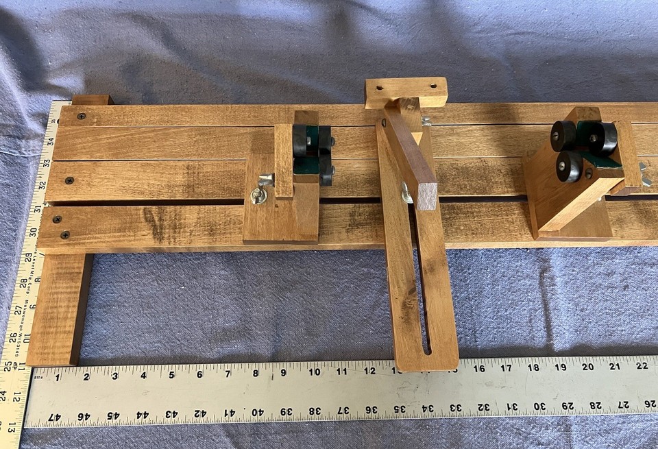 Vintage Fishing Rod Hand Wrapper - Wooden - Adjustable - Very Good ...