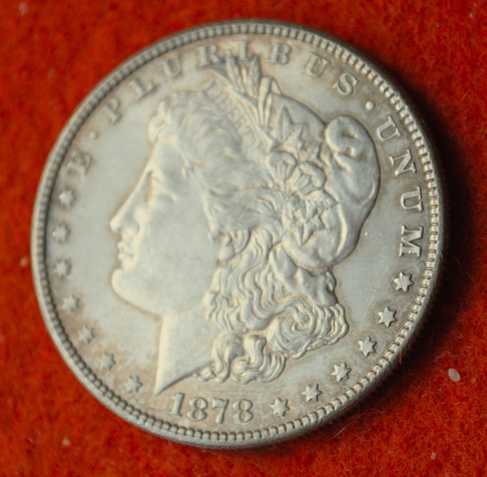 1878 S MORGAN DOLLAR $1 90% SILVER U.S. MINT ISSUED COIN SAN FRANCISCO ...