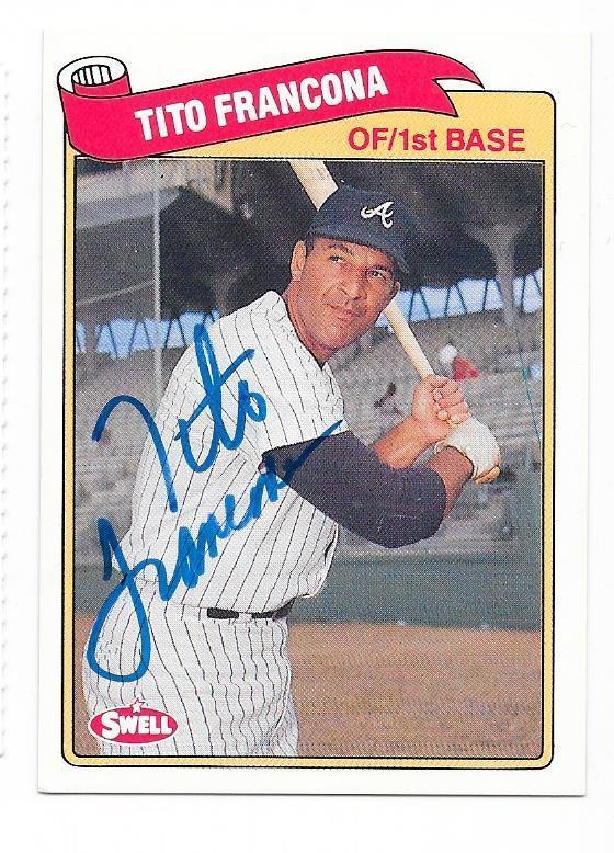 TITO FRANCONA 1989 SWELL AUTOGRAPHED SIGNED # 76 BRAVES DECEASED | eBay