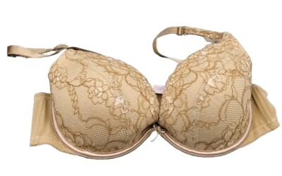 Cacique Women's Size 40C Beige Lace Full Cups Underwire Bra Padded | eBay