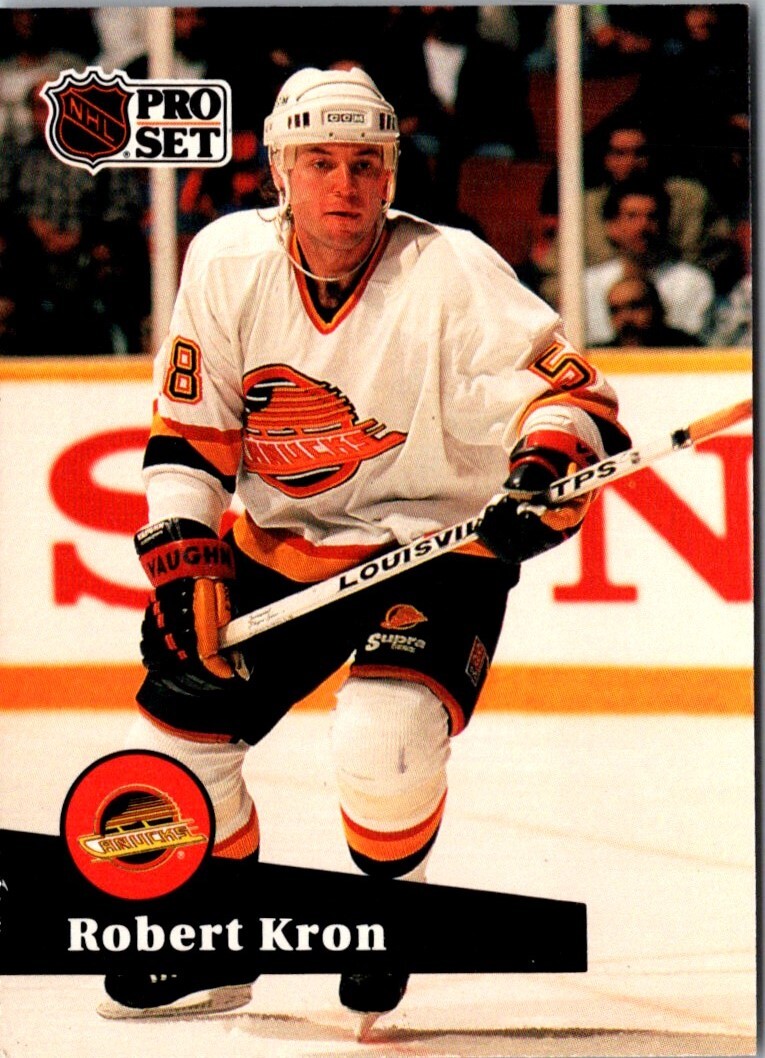 1991 Pro Set Robert Kron #239 Vancouver Canucks Hockey Card | eBay
