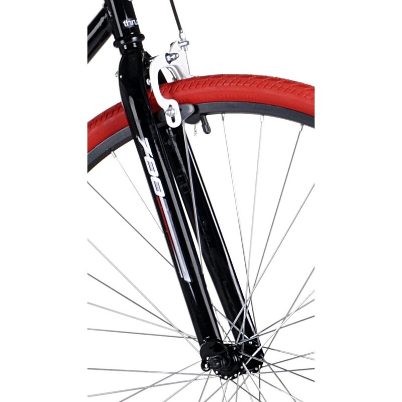 700C Fixie Bike Men's Single Speed Steel Frame Adult Bicycle W/ Brakes ...