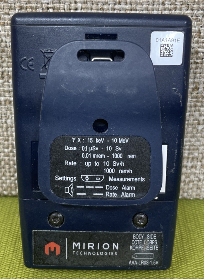 Mirion DMC-3000 Electronic Personal Dosimeter, X-Ray & Gamma | eBay