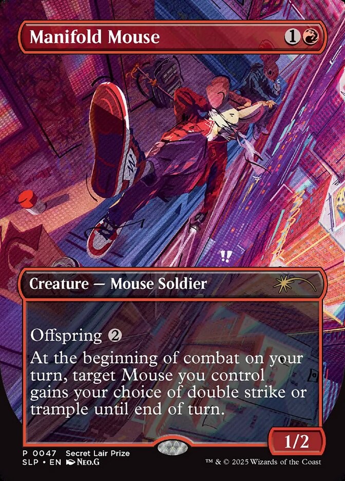 MTG Magic the Gathering Manifold Mouse (47/51) Secret Lair Showdown LP ...