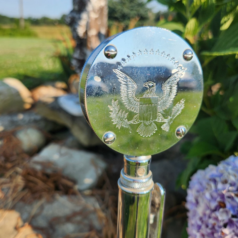 Vintage ASTATIC Silver Eagle D-104 Stand/Desk Microphone w/ 5 Pin Plug ...