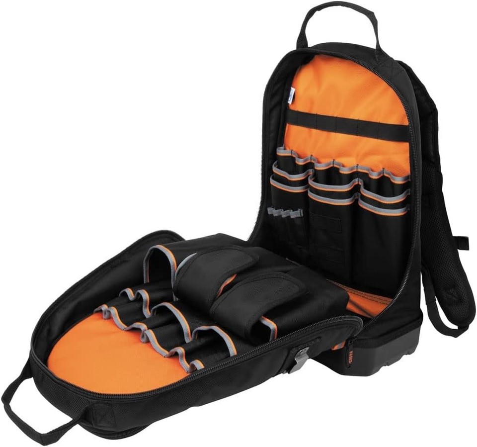 Klein Tools 55421BP-14 Tool Backpack, Heavy Duty Tradesman Pro Large ...