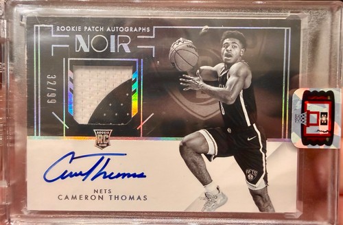 2021-22 Noir CAMERON THOMAS /99 ON-CARD AUTO Rookie Patch Autograph RPA ...