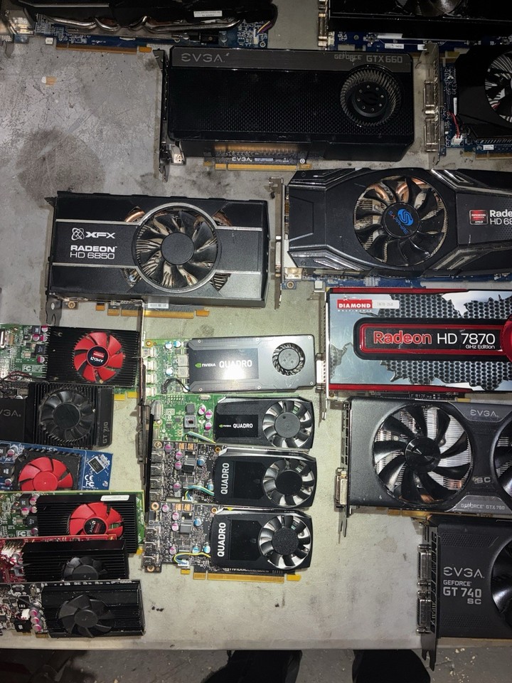 GPU COLLECTORS LOT GRAPHICS CARDS UNTESTED CONDITIONS | eBay