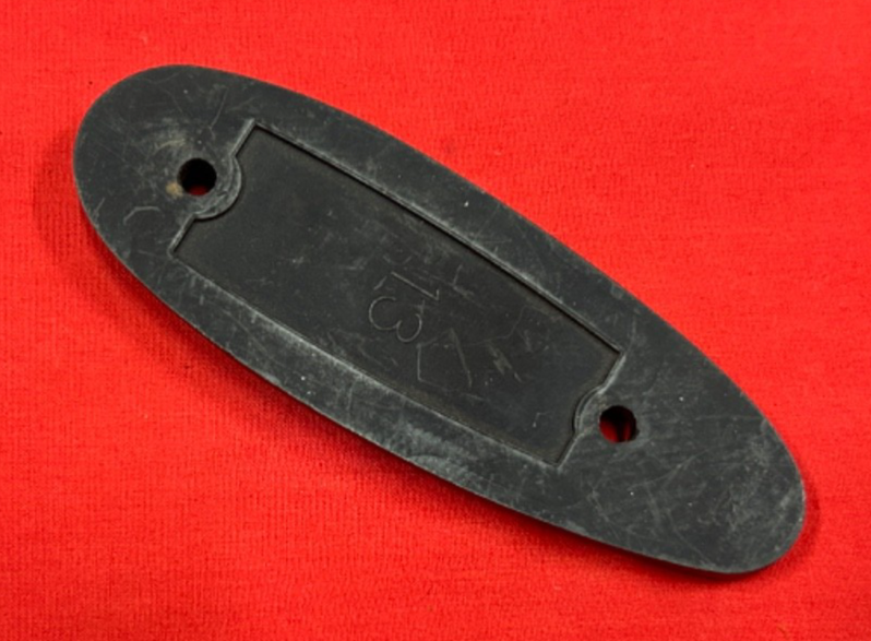 Marlin Checkered Black Plastic Rifle Buttplate - Nice Factory OEM Butt ...