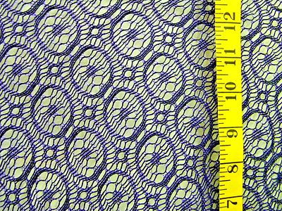 PURPLE CROCHET LOOK OPEN WEAVE FABRIC POLYESTER NO STRETCH 49X62 INCHES ...