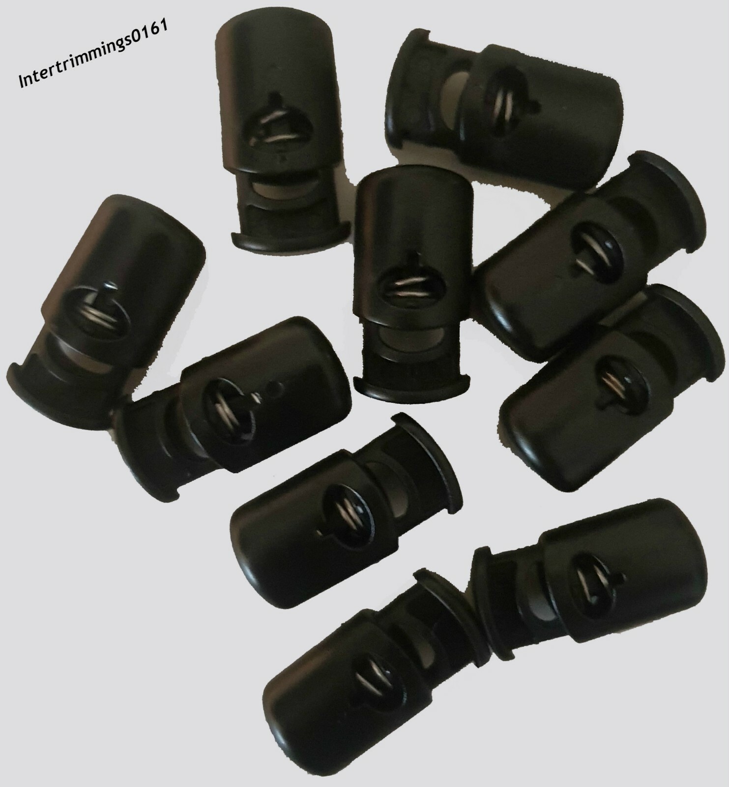 C-LOCK SPRING TOGGLES, APPROX H-25MM, W-15MM, BLACK A2, CHOOSE QUANTITY ...