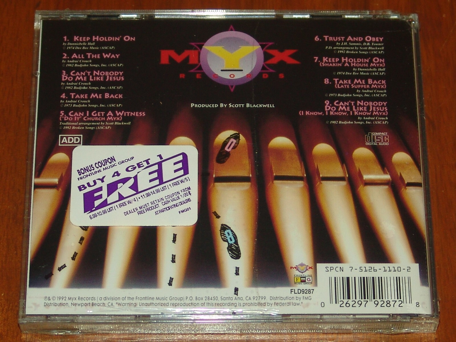 SCOTT BLACKWELL - A MYX'D TRIP TO A GOSPEL HOUSE - 1992 MYX STILL ...