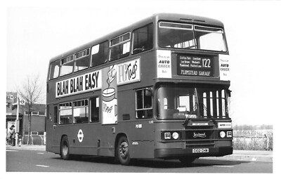 Vintage Photograph Double Decker Bus - Route 122 Plumstead London ...