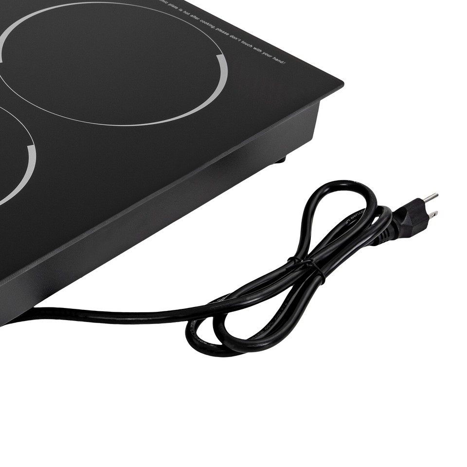 Electric Cooktop Induction Cooker 2 Burner Induction Cooker LED Display ...