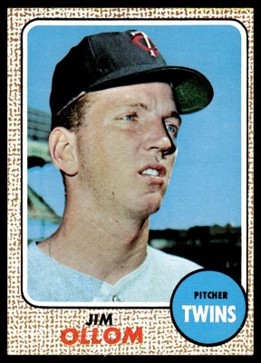 1968 Topps Jim Ollom Minnesota Twins #91 | eBay