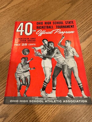 OHIO STATE HIGH SCHOOL OHSAA 1962 BASKETBALL PROGRAM | eBay