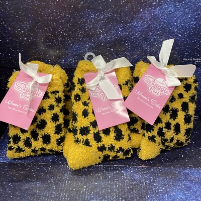 3 X Snuggle Feet Womens Soft Cozy & Warm Fuzzy Socks - Size 5/9 | eBay