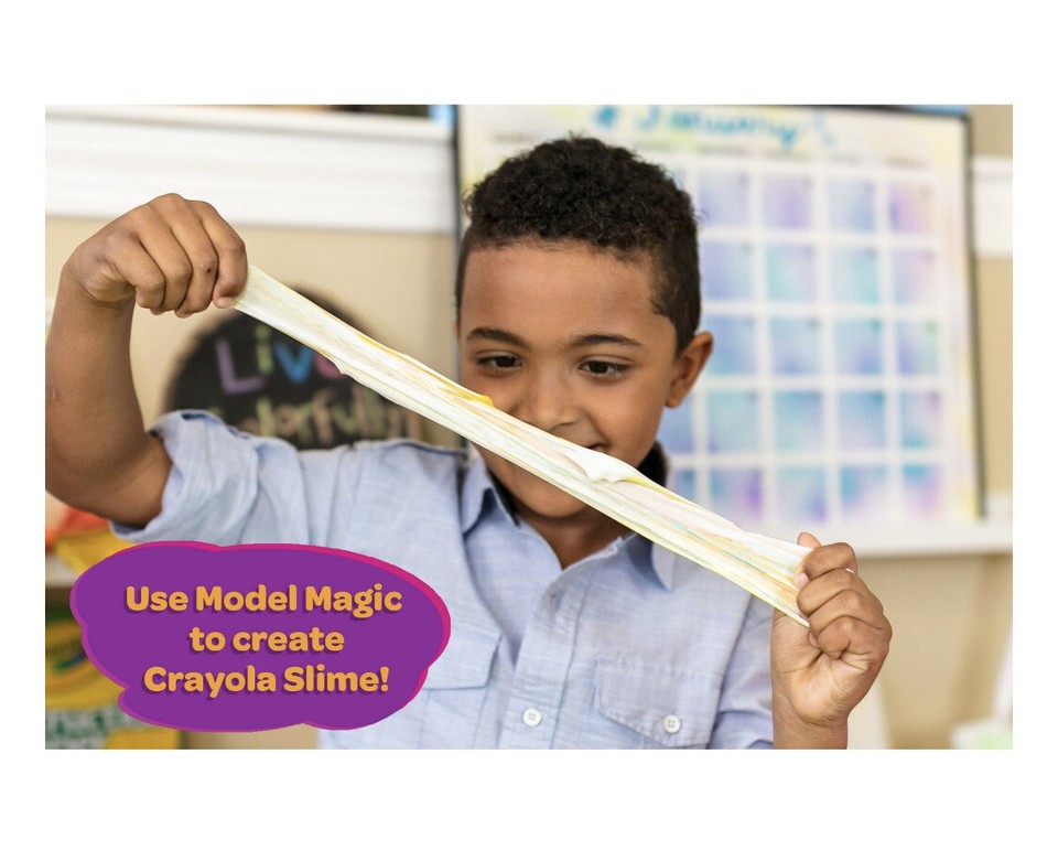 Crayola Model Magic Tub Of White Clay (4)-8oz Packs= 2lbs, Reuse Or Air ...