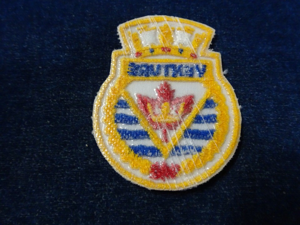 Orig Vintage Small Size Cloth Crest "RCN - HMCS Venture - Royal Cdn ...