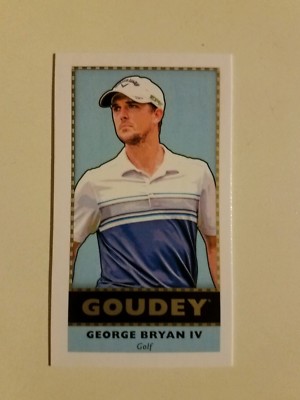 2018 Goodwin Champions George Bryan IV Goudey #G35 Mini Parallel SP ...