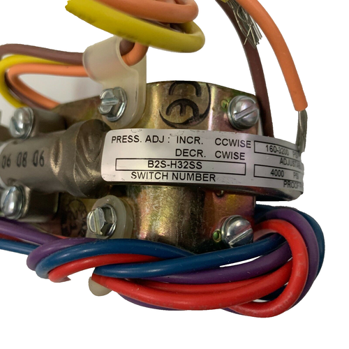 B2S-H32SS Barksdale Bourdon Tube Pressure Switch 160 to 3200 psi Dual ...