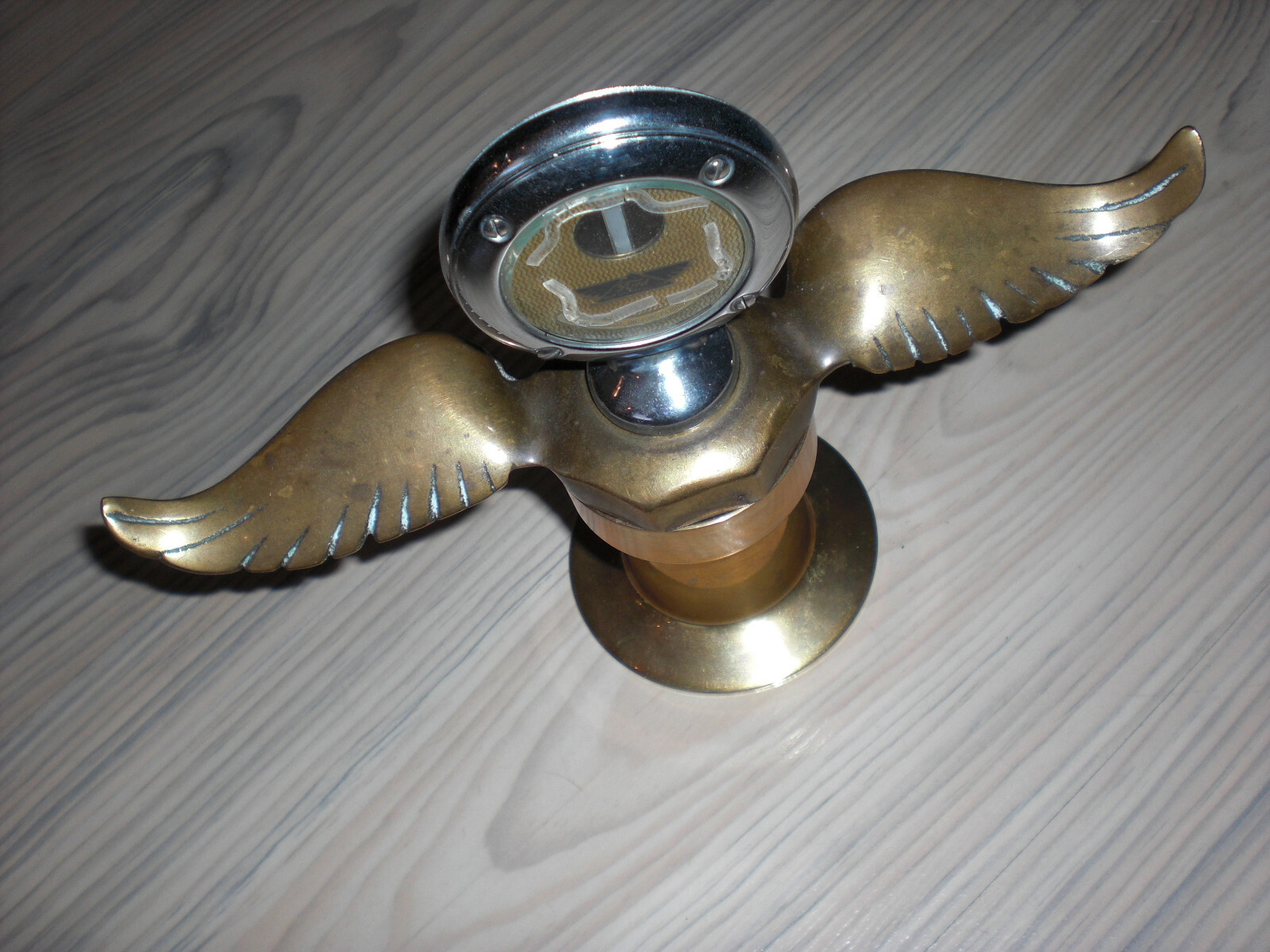 Ford Model T Radiator Cap Ornament Motometer Temp Gauge Gull Wing Neck ...