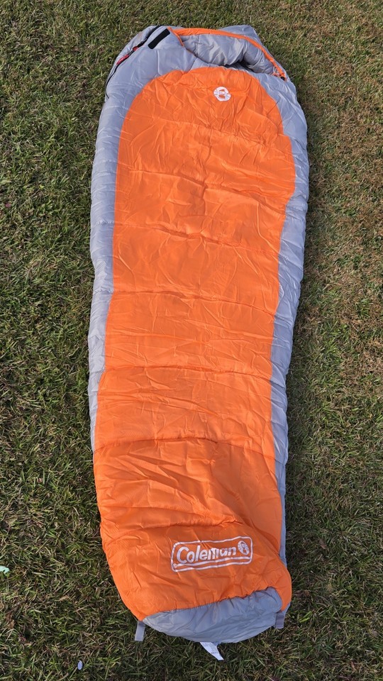 Orange Mummy Coleman Silverton 25 Sleeping bag , Degrees 82” x 32” | eBay