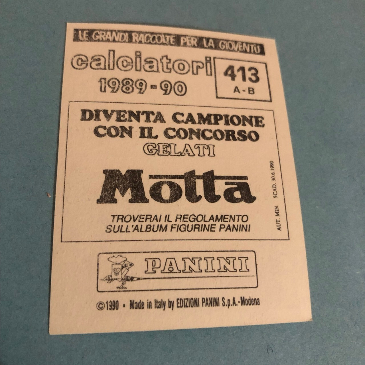 Rambaudi e Signori (Foggia) Figurina con velina Calciatori Panini 1989 ...
