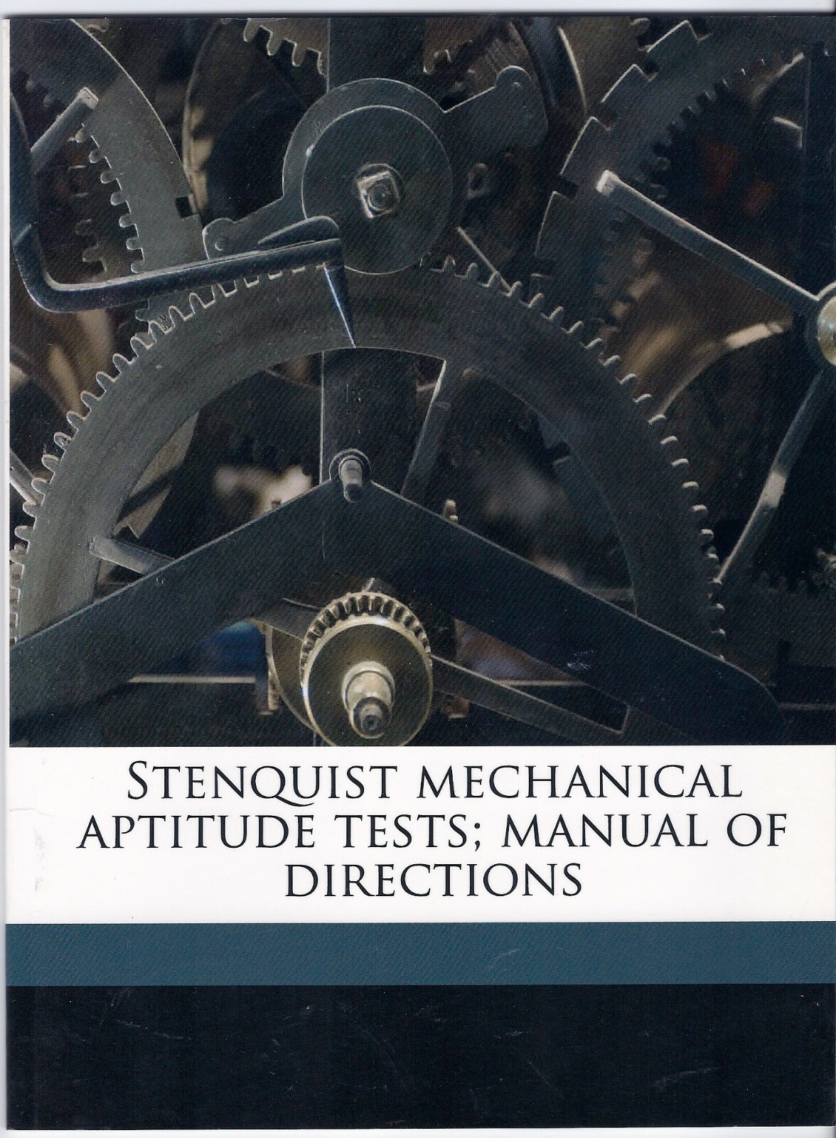 Stenquist Mechanical Aptitude Tests; Manual of Directions by John ...