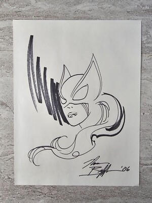 Marvel Hellcat Original Art Sketch by Norm Breyfogle 8.5x11 | eBay