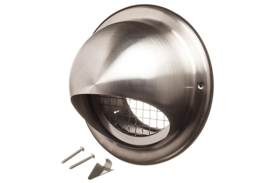 Stainless Steel Ventilation Metal Wall Air Vent Outlet 100 125 150mm ...