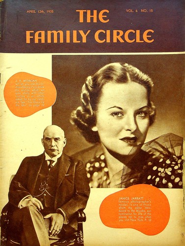 The Family Circle Magazine April 12 1935 Vol 6 No 15 JP Morgan, Janice ...