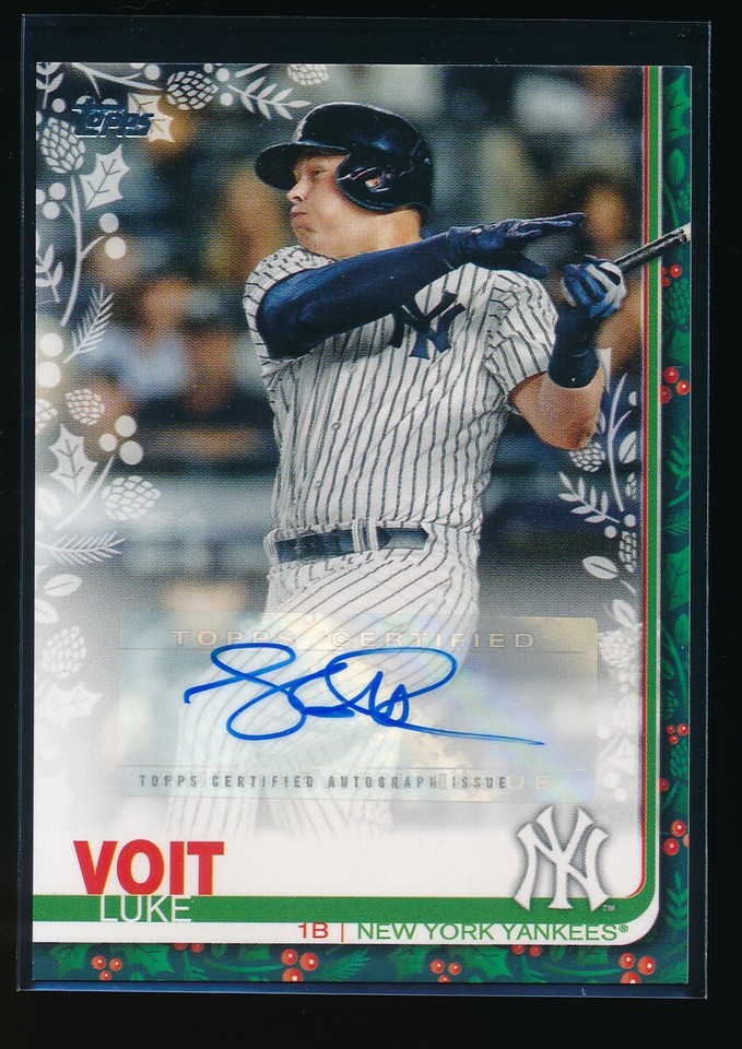 LUKE VOIT AUTO 2019 Topps Walmart Holiday Mega Autograph #/200 New York ...